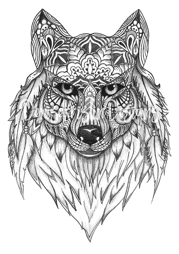 Draw Tribal Art Ethnic Tribal Woman Pencil Drawing Original Art Prints